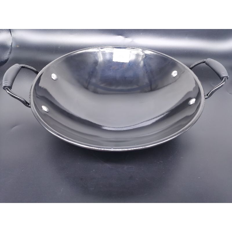 🔥Kuali Hitam Viral 🔥Original Ridged Iron Wok Enamel Wok Kwali Hitam ...
