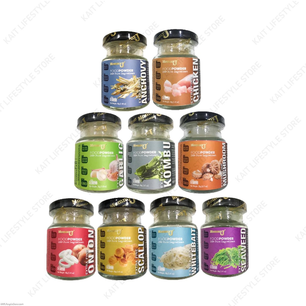 MommyJ 有机食物粉Organic Homemade Food Powder - Chicken Powder/Mushroom ...