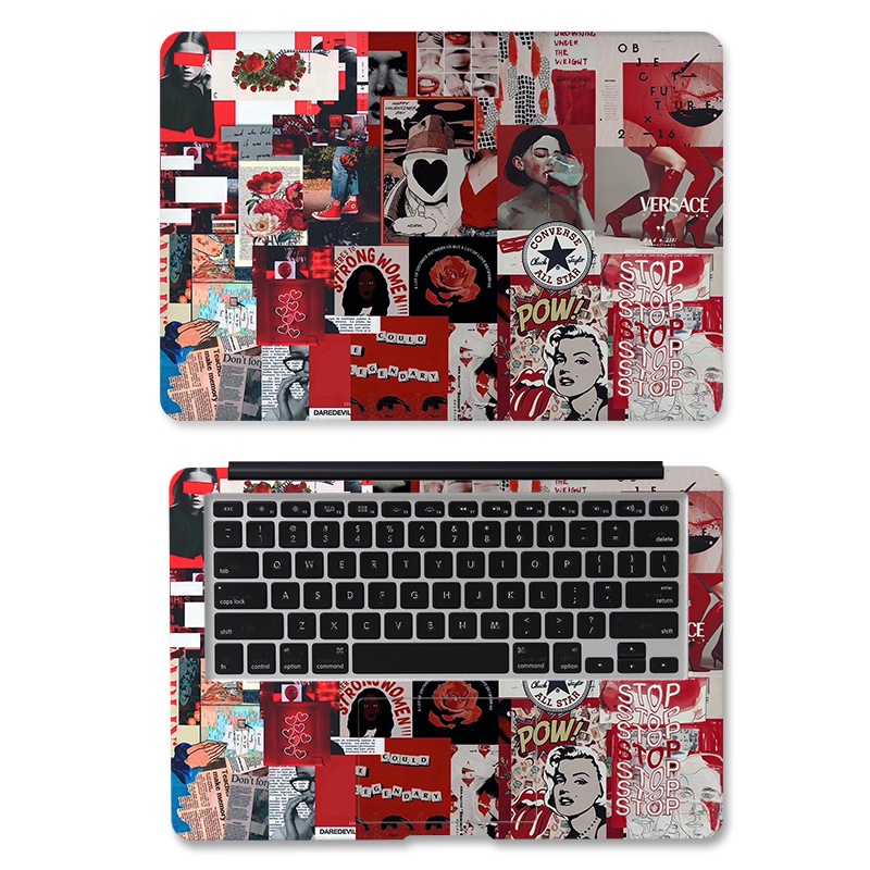 DIY Laptop Sticker Laptop Skin Stitching picture style/collage/overlay ...