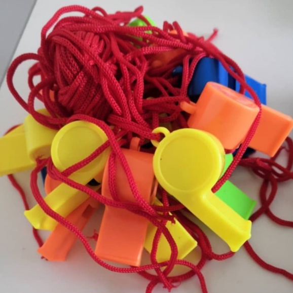 Premiun Stainless Steel Whistle Metal Referee Whistle Loud Sound Wisel ...