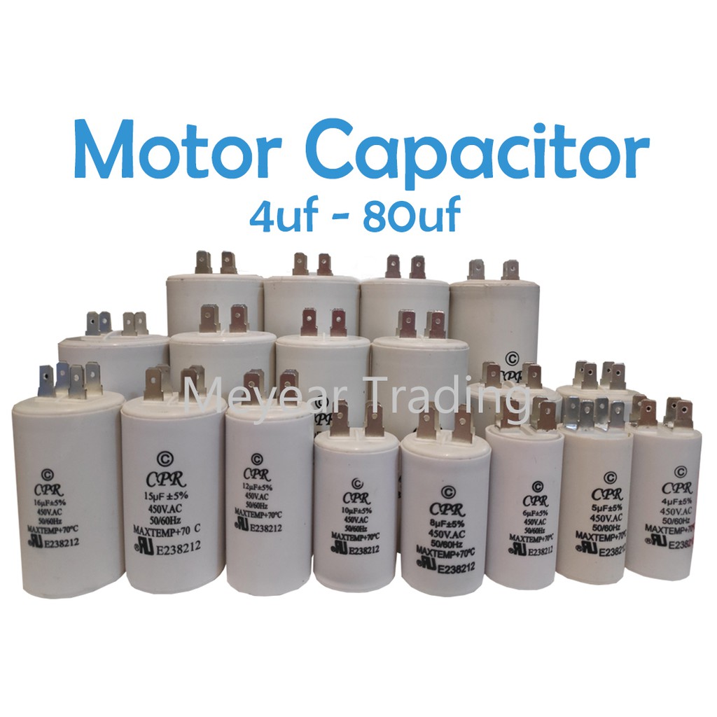 CPR【4~80uF】450V Water Pump / Electrical Motor Capacitor (4,5,6,8,10,12 ...