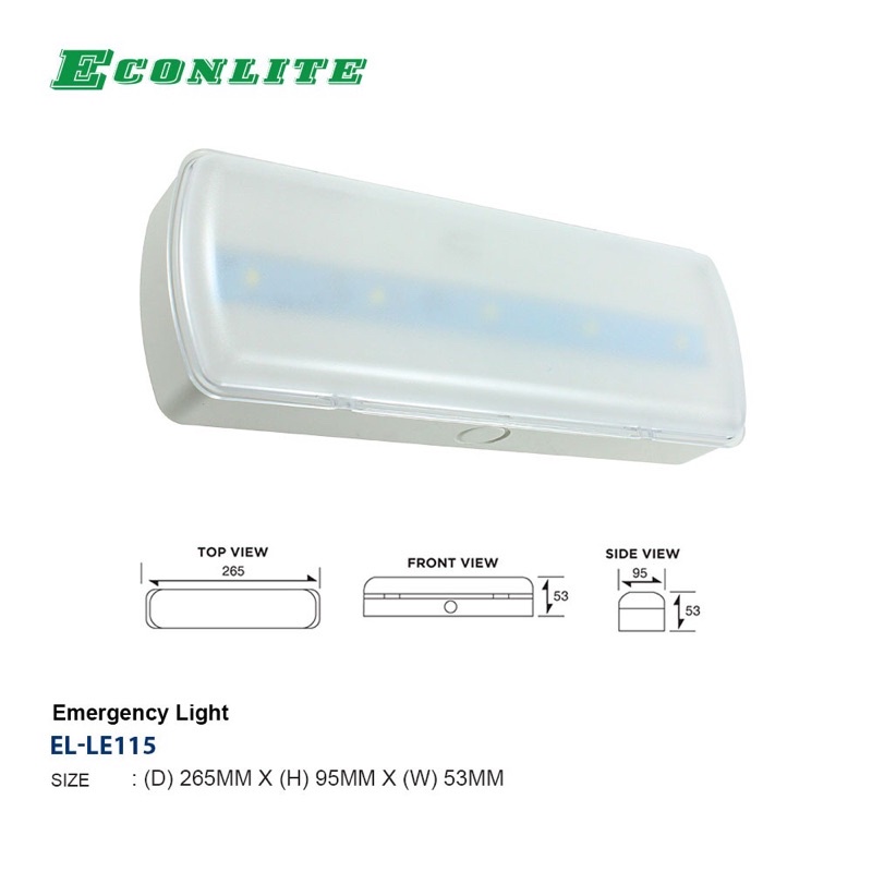 Kelip Kelip / Econlite LED Recessed / Surface Emergency Light Be1st ...