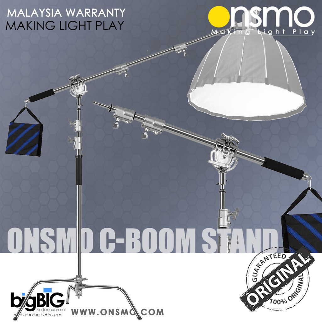 ONSMO C-Boom Stand Heavy Duty With Arm C Stand Boom Arm Pro | Shopee Malaysia