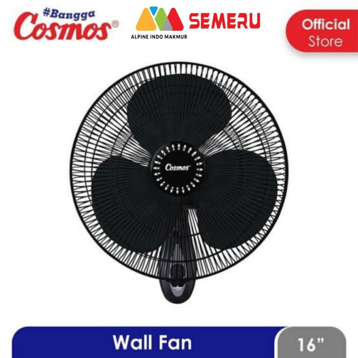 Cosmos Wall Fan / Fan 16" (BLACK) 16 WFO / WFG (BEDA MODEL) | Shopee ...
