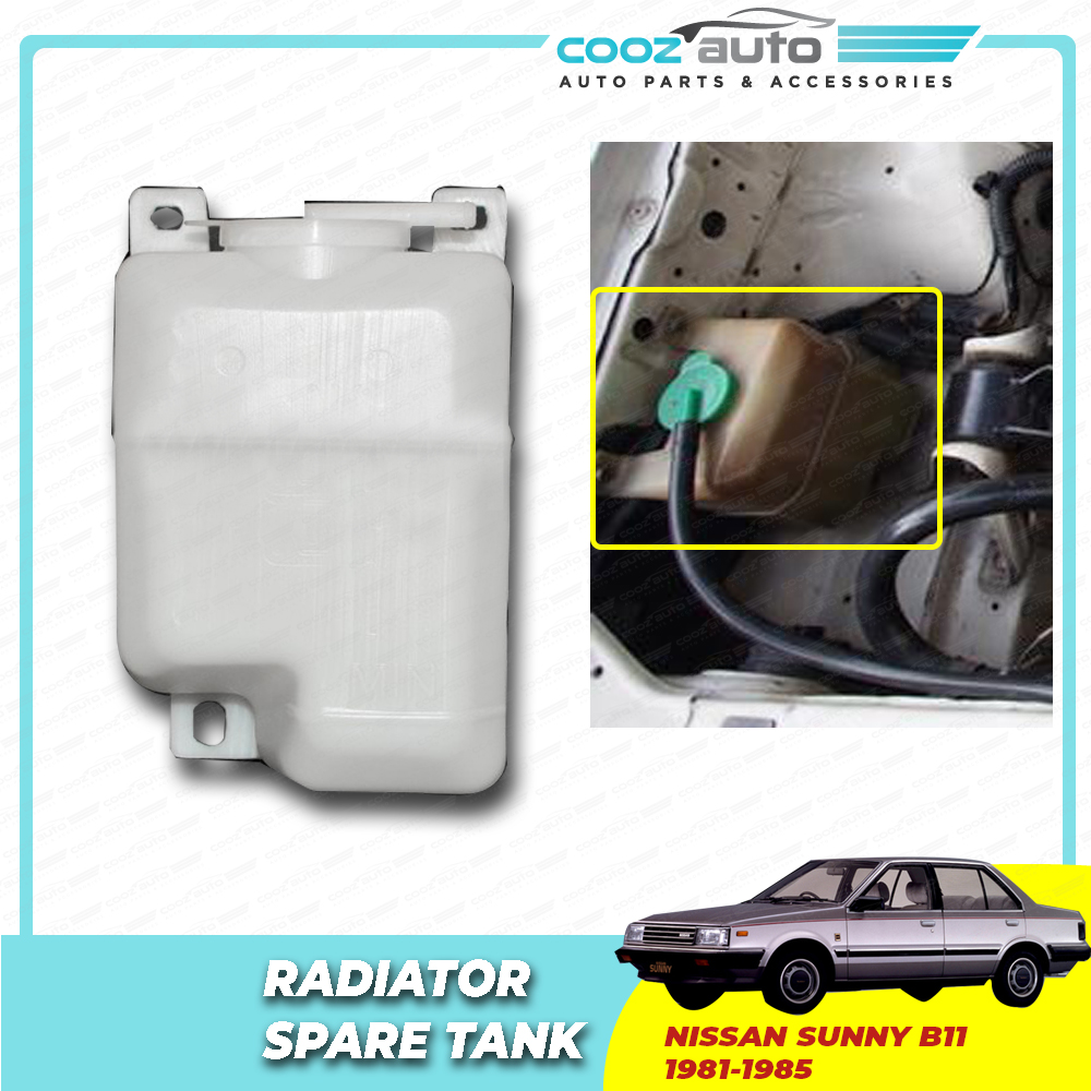 Nissan Sunny B11 130Y 1981-1985 Water Radiator Spare Second Tank Bottle ...