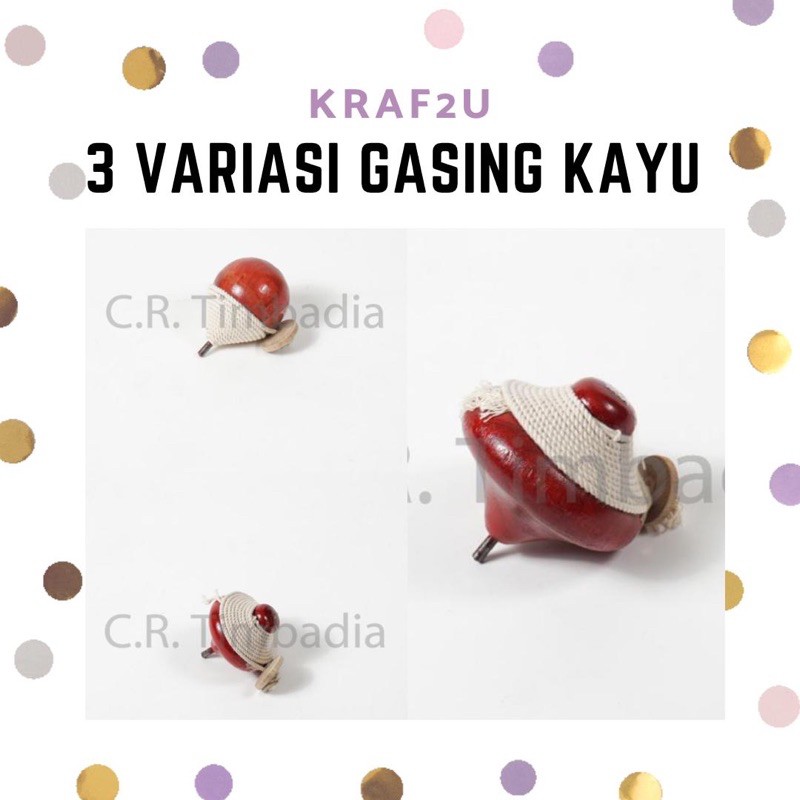 Gasing Traditional Kayu Spinning Top Gasing Kayu Murah