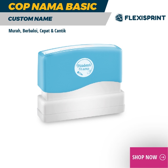 COP NAMA | RUBBERSTAMP | COP NAMA SEKOLAH | OFFICE | Shopee Malaysia