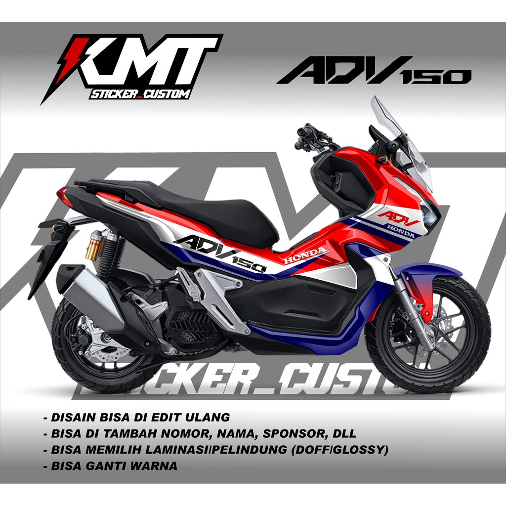 Honda adv 150 sticker Decal with the LATEST FULLBODY graphic design ...