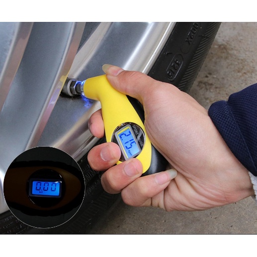 MKR Car Mini Tyre Pressure Gauge Automobile Electronic Digital Tire ...