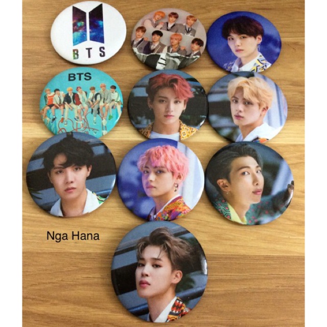 Bts PIN BUTTON - BTS V JUNGKOOK SUGA RM JIN JHOPE Badge | Shopee Malaysia