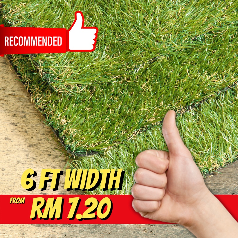 [6.5 KAKI X 1 KAKI] ARTIFICIAL GRASS CARPET/RUMPUT KARPET MURAH/ RUMPUT ...