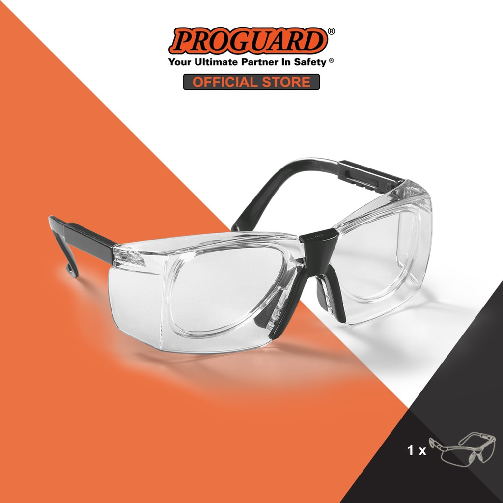 Proguard Minex Safety Eyewear Clear Glasses Anti Scratch Anti UV ...