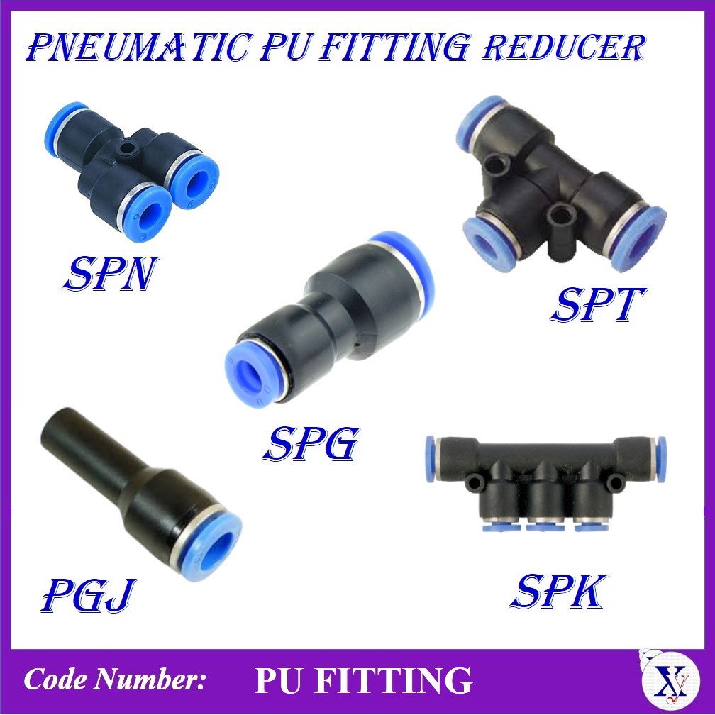 SPN, SPT, SPG, PGJ, SPK [PER PC] PNEUMATIC FITTING PUSH IN FITTING ...