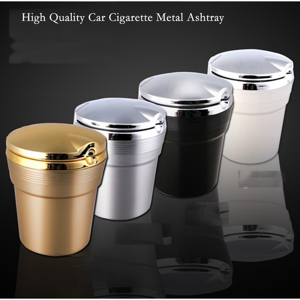 GRAB Car Metal Stylish Ashtray Rubbish Dustbin LED Light | Shopee Malaysia