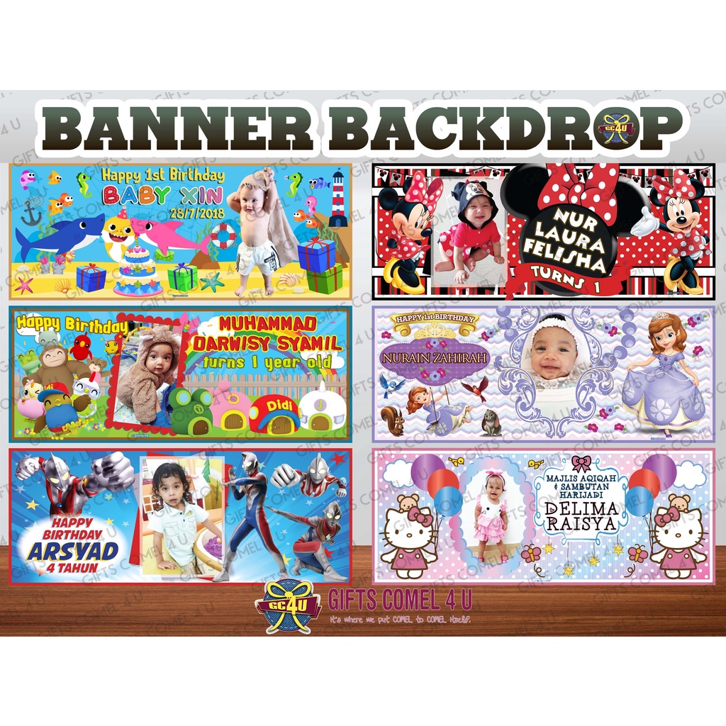2x5ft BABY SHARK #MINNIE MOUSE #DIDI & FRIEND #SOFIA PRINCESS #ULTRAMAN ...