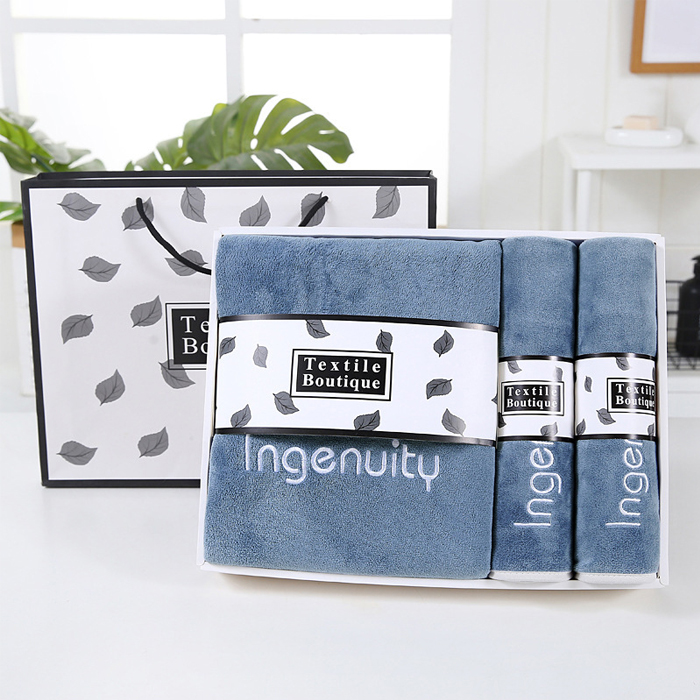 BBD Wording Soft & Comfortable Thickened Absorbent Gift Bath Towel ...