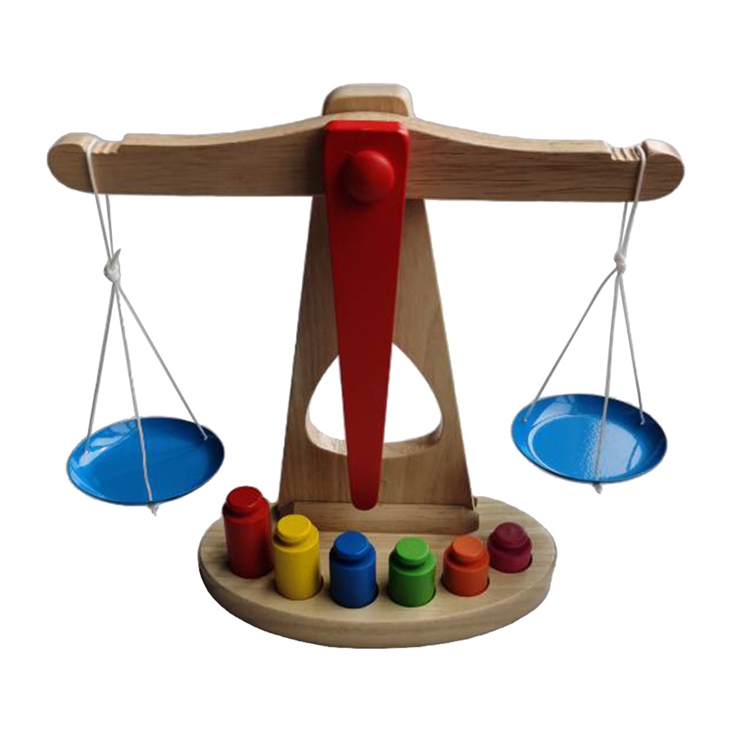 [ChiwanjifcMY] Wooden Balance Beam Scale Toy Balance Game Toy for Kids ...