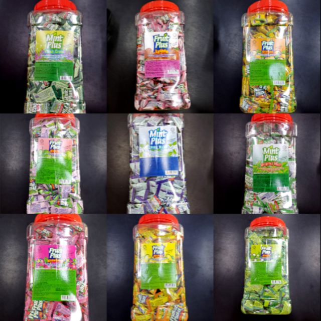 FRUIT PLUS CANDY, MINT PLUS CANDY 1KG/JAR | Shopee Malaysia