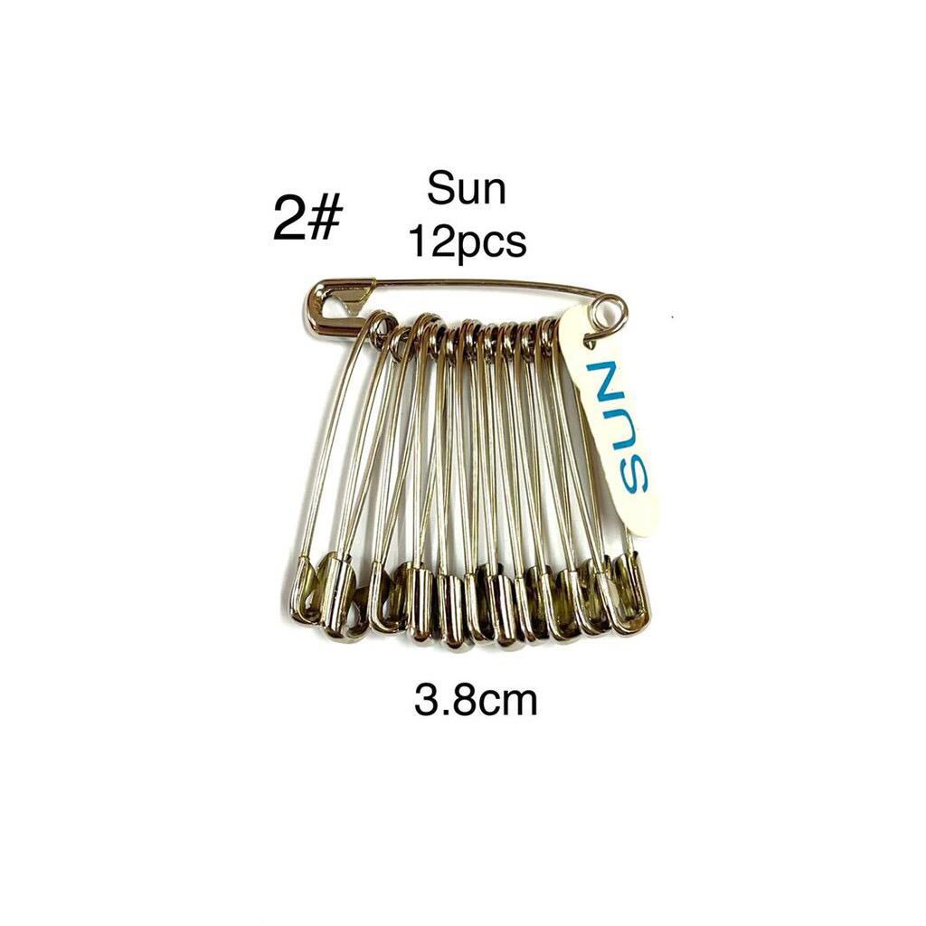 12 Pcs Safety Pins / Pin Keselamatan 安全别针扣针 | Shopee Malaysia