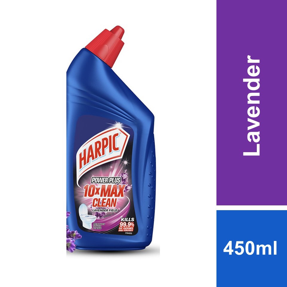 Harpic Powerplus Disinfectant Toilet Cleaner - Lavender (450ml) | Shopee Malaysia