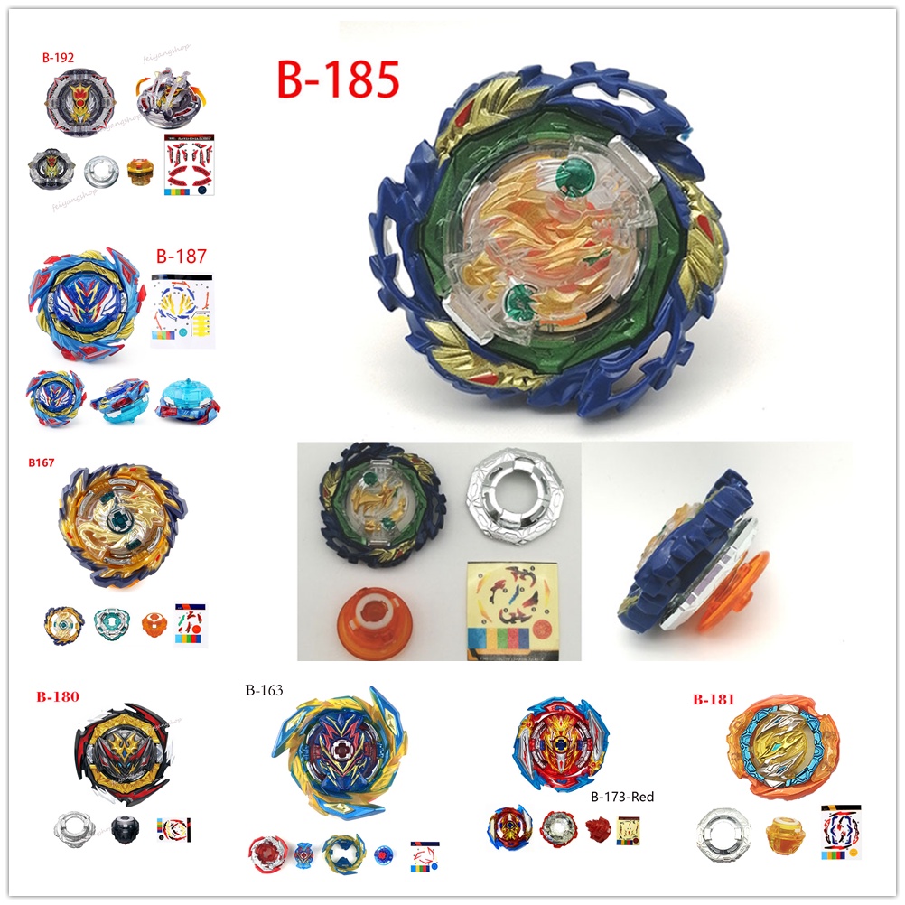Beyblade Burs B-185 Vanish Fafnir B-192 Greatest Raphael B-187 Savior ...
