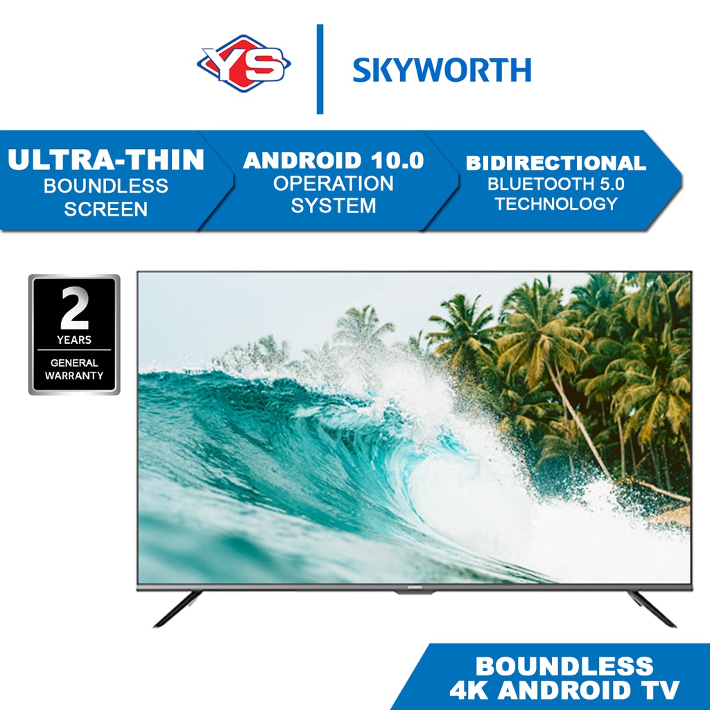 Skyworth 65 Inch 4K UHD LED Android Smart TV 50SUC7500 55SUC7500 65SUC7500 (50/55/65 ...