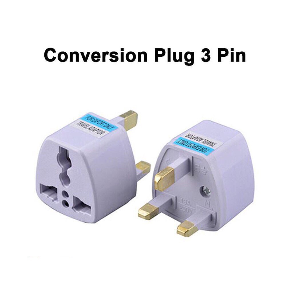 Universal 2 Pin To 3 Pin Plug Malaysia Converter Adapter US EU CHINA ...