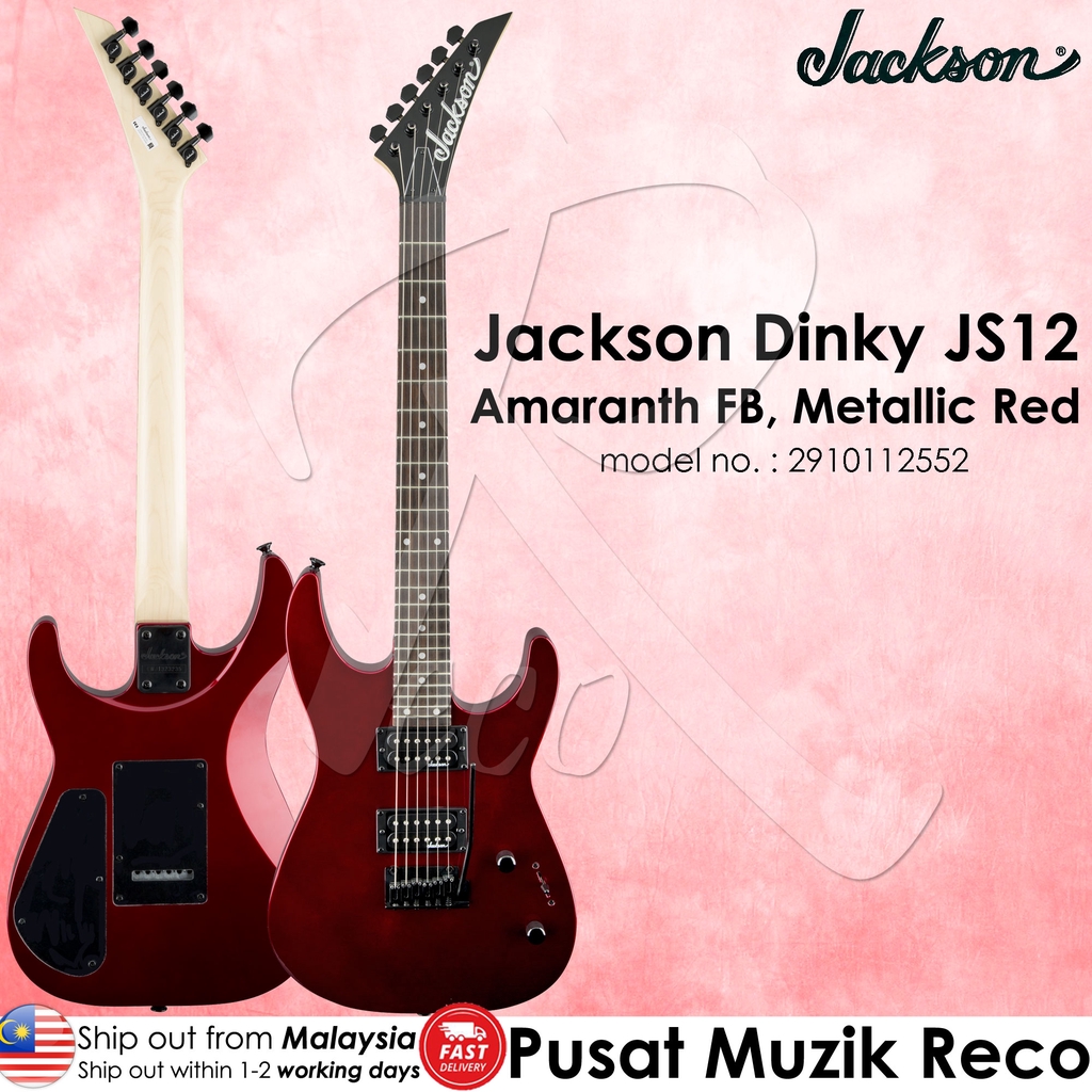 Jackson JS12 JS Dinky 24 Frets Electric Guitar with Tremolo Amaranth F ...