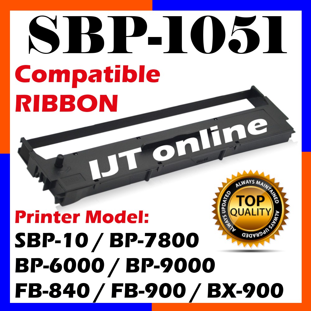 COMPATIBLE Ribbon Seikosha SBP10 SBP-10 SBP-1051 SBP 1051 SBP1051 (BP-5780, BP-7800, BP-6000, BP ...