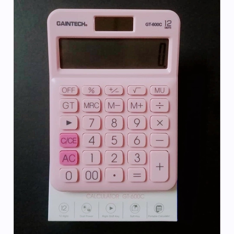 GAINTECH CALCULATOR 12 DIGITS GT-600C | Shopee Malaysia