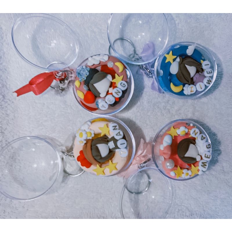 🎁Custom clay faceless acrylic ball keychain 🎁 | Shopee Malaysia