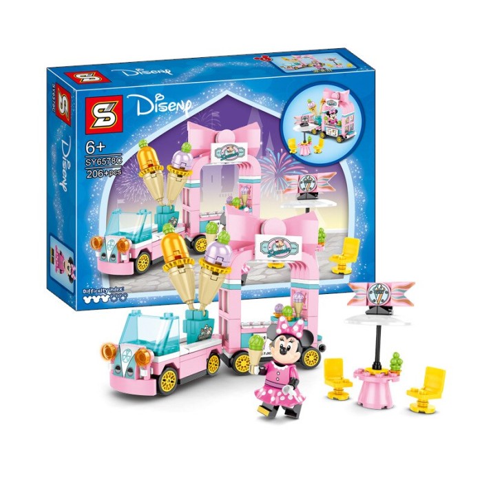Disney Ice Cream Minnie Block Bricks SY6578C | Shopee Malaysia