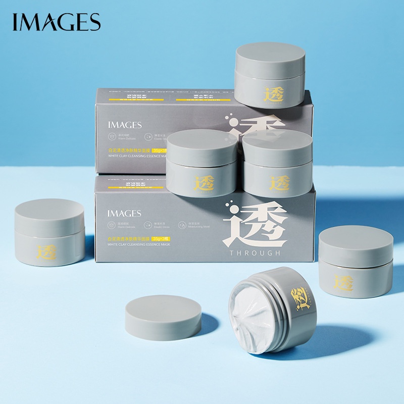 IMAGES White Clay Cleansing Essence Mask (35g x 3pcs) | Shopee Malaysia
