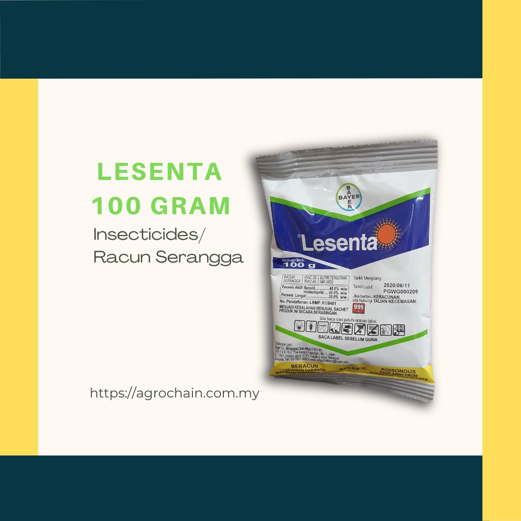 BAYER - LESENTA 100 GRAM (RACUN SERANGGA/杀虫剂/INSECTICIDE) | Shopee Malaysia