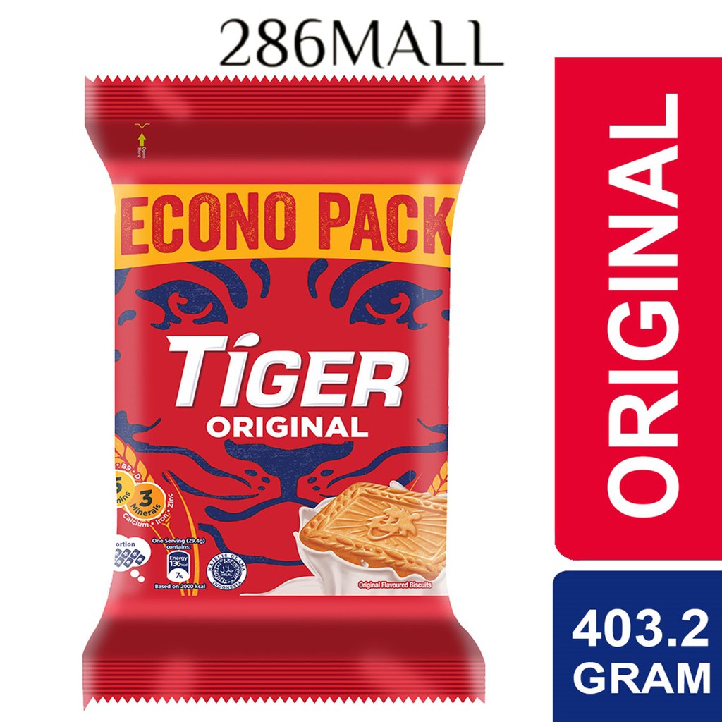 Tiger Plain Sweet Original Flavoured Biscuits Jumbo Pack 403.2G ...