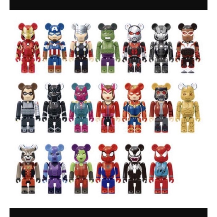 🐻Be@rbrick X Marvel Happy Kuji Set | Shopee Malaysia