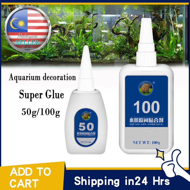🇲🇾 Aquarium Quick Dry / Gel Glue Guo Elephant Moss, Plant Glue for Aquascape Aquascaping Wood ...