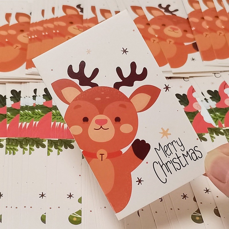 Christmas Mini Gift Card For Gift 5 pcs | Shopee Malaysia