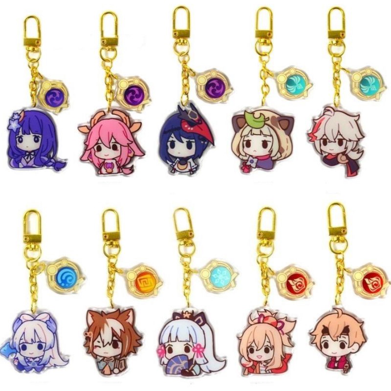 [Genshin Gift Box]Game Genshin Impact yae miko Keychain ,raiden,Two ...