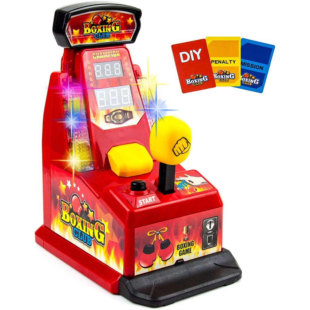 Boxing Punch Toys for kids Flick Finger Punch Arcade Board Game (music ...