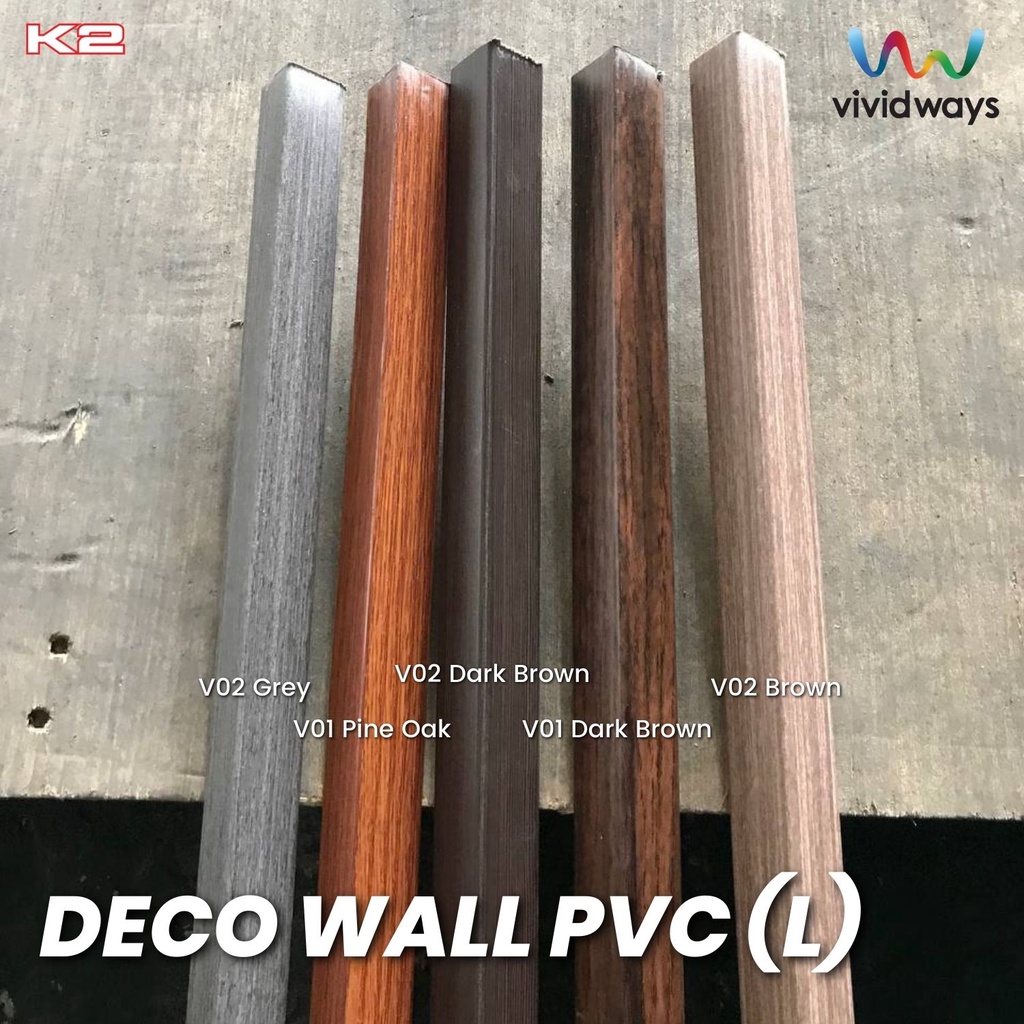 K2 VIVIDWAYS DECO WALL PVC (L)/ACCESSORIES L ANGLE PVC L PROFILE 2.7 ...