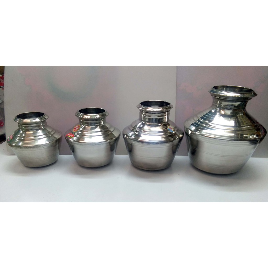 Stainless Steel Traditional Kudam / Kooja / Sembu | Shopee Malaysia