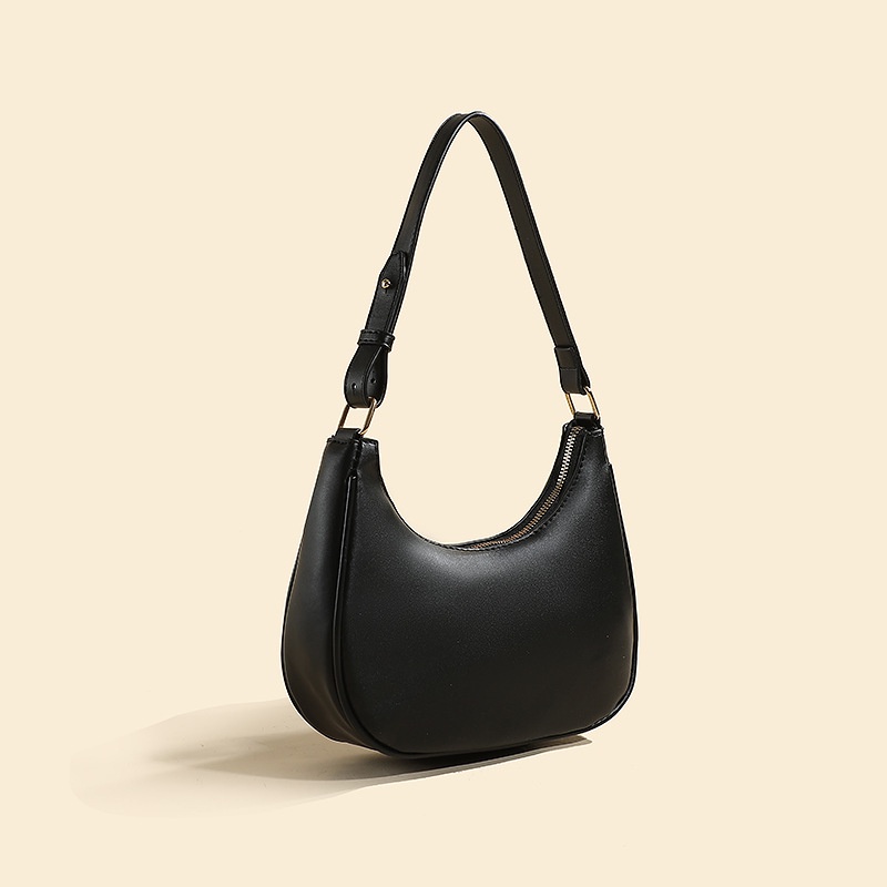 High sense armpit bag half moon bag women's new minority design sense ...