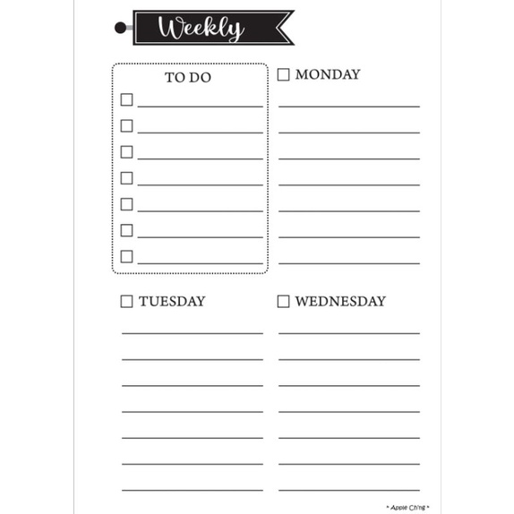 (CLEARANCE) A5 WEEKLY LINE PLANNER INSERT REFILL | Shopee Malaysia