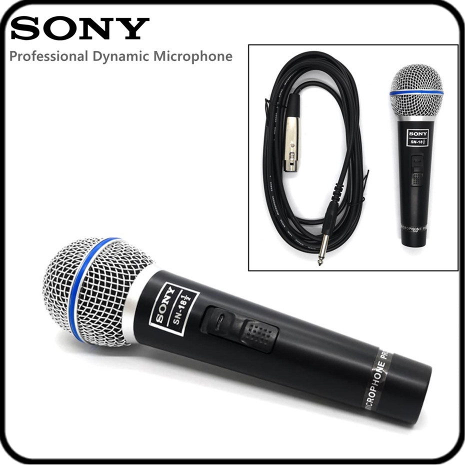 Sony SN-18-1/2 Professional Dynamic Microphone For Vocal/Karaoke Wire Mic Mikrofon microphone ...