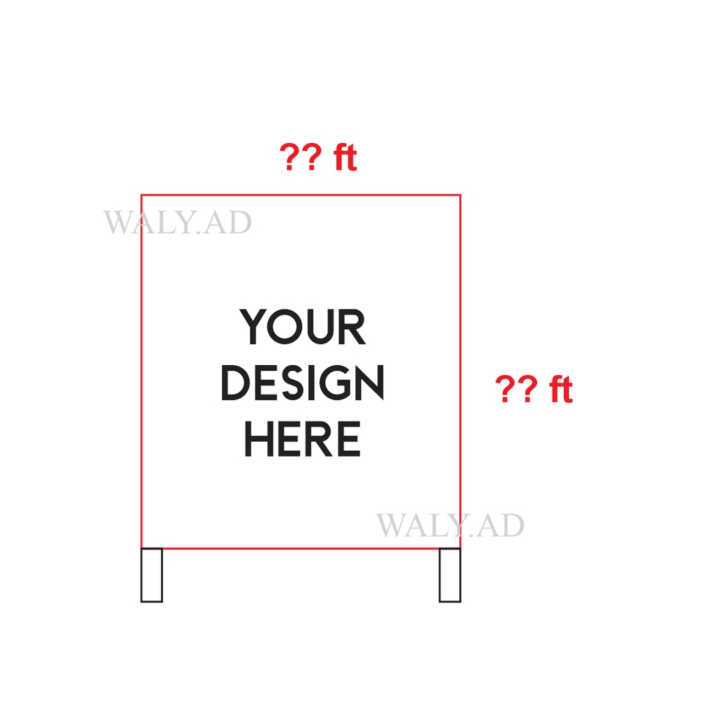 [Custom] A Stand Signboard Signage Papan Tanda Kaki A Mudah Alih ...