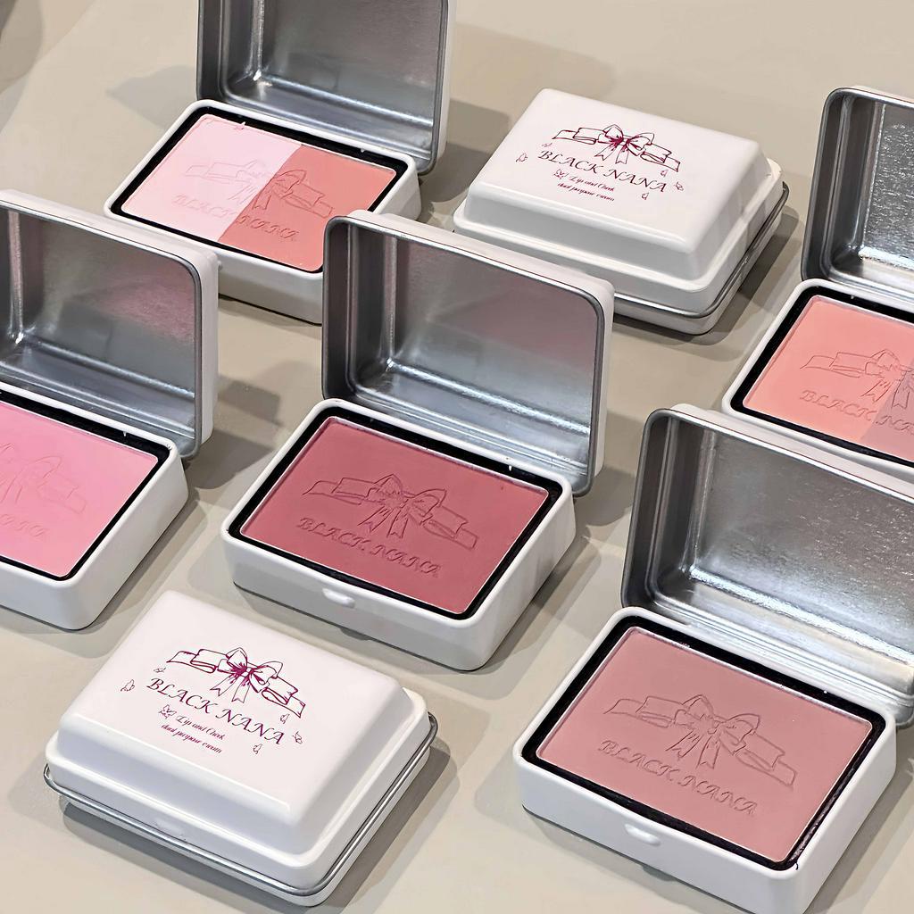 Black NANA Small Tin Box Bento Blush Pseudo-Makeup Pure Desire Cute ...