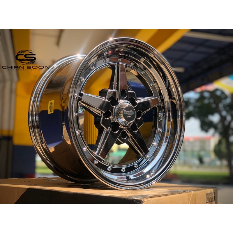 sport rim 15” WORK Equip 5 spoke design 8JJ | Shopee Malaysia