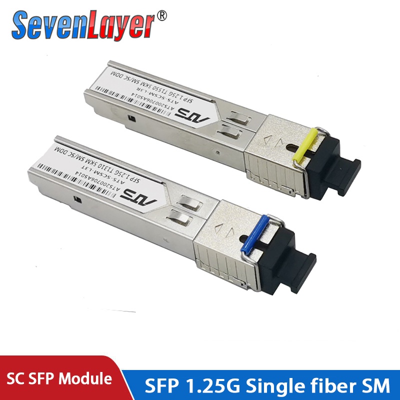 1Pair SFP Module 1000M 1.25G SC/LC BiDi 1310nm/1550nm WDM switch SFP ...