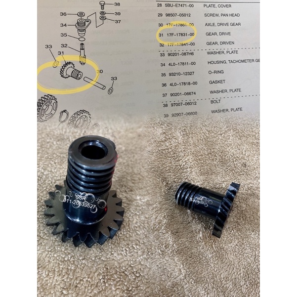 RXZ Y125Z RPM Tachometer/RPM Drive Gear/Gigi Meter RPM(PVC) | Shopee ...